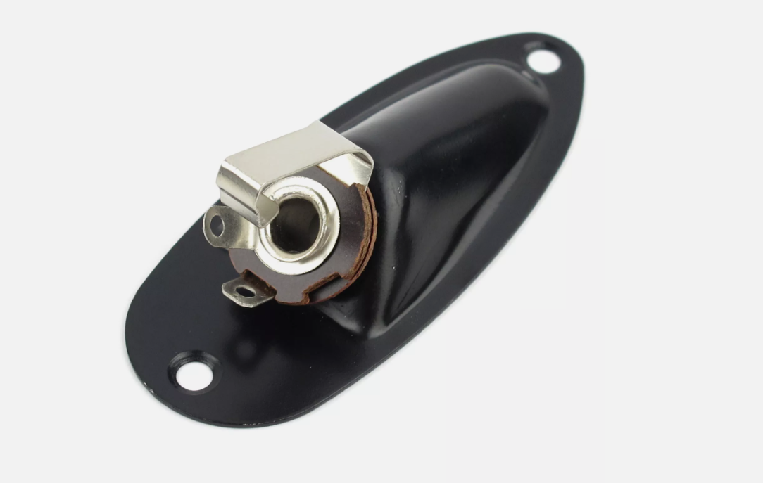 Electric Guitar Jack Plate ST Boat Jack Plate Black for Strat ...