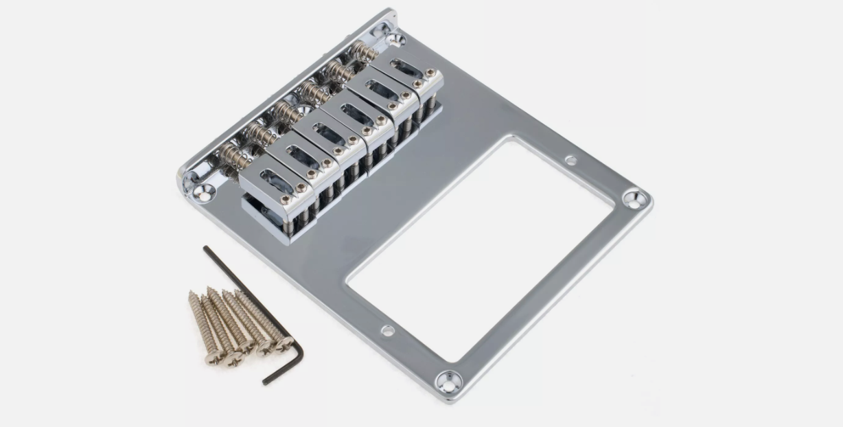Chrome Tele Bridge Tele Humbucker Guitar Bridge for Telecaster Guitar ...